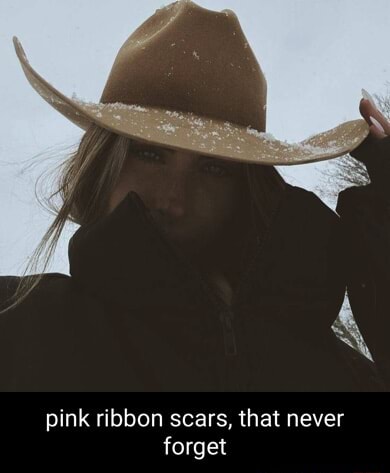 Pink ribbon scars, that never forget - iFunny