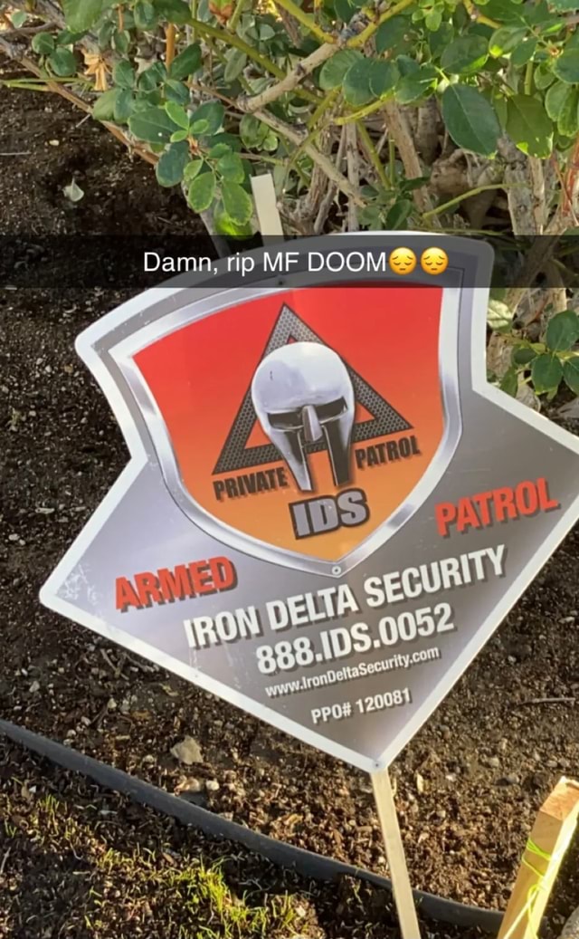 Ge Damn, rip MF DOOM - iFunny