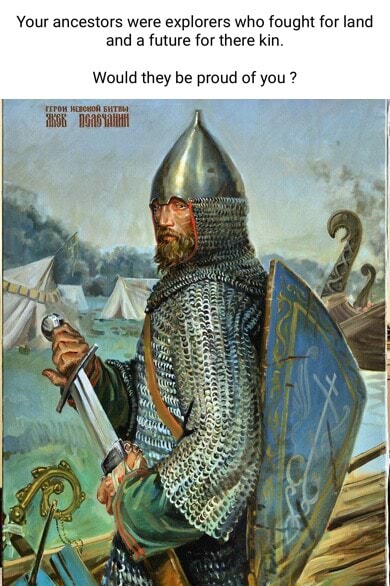 Your ancestors were explorers who fought for land and a future for ...