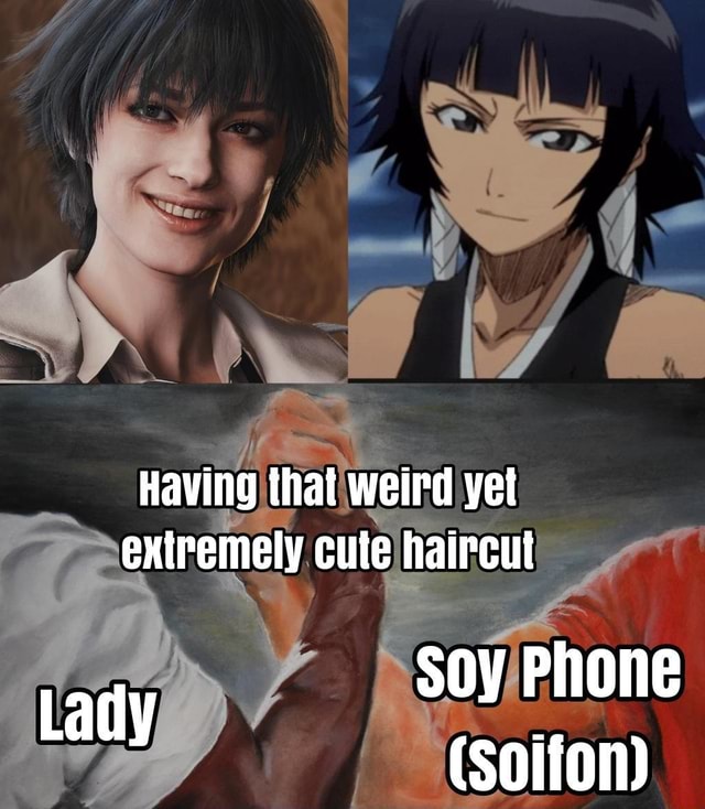 Having that weird yel extremely cute haircut Soy Phone Lady (soifon ...