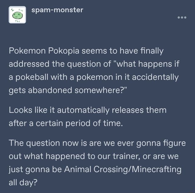 SPPam-monster Pokemon Pokopia seems to have finally addressed the ...