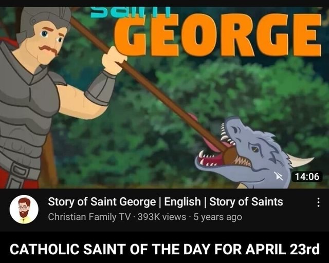 Story of Saint George I English I Story of Saints Christian Family TV ...
