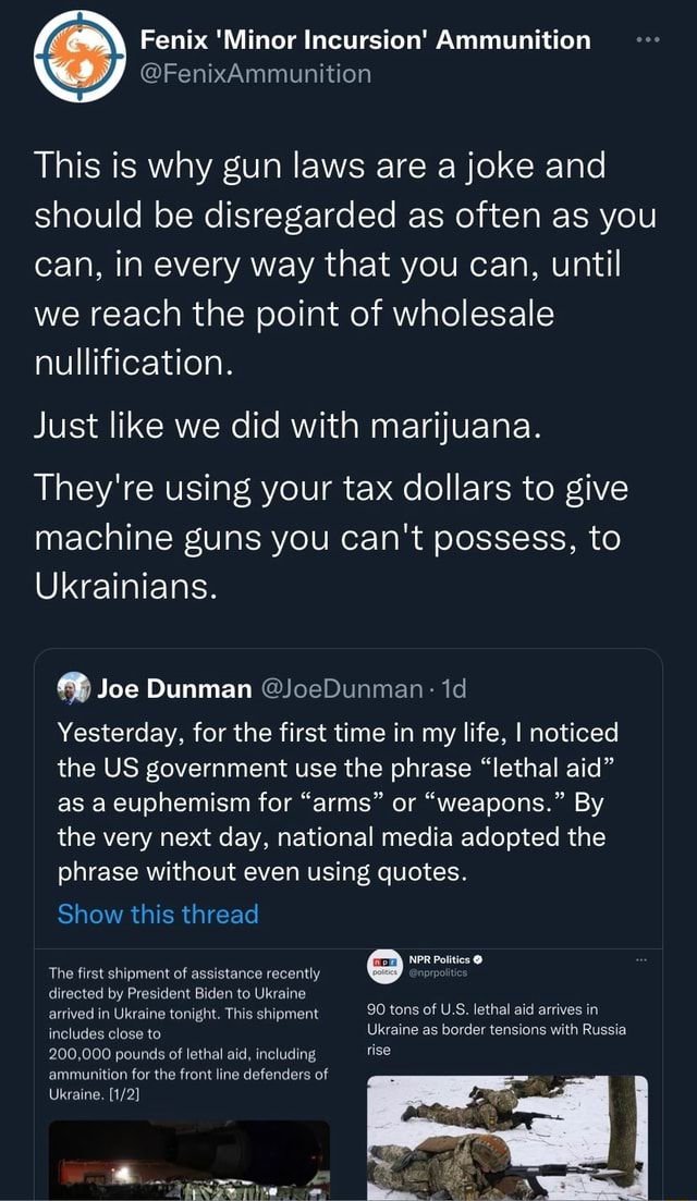 This is why gun laws are a joke and should be disregarded as often as ...