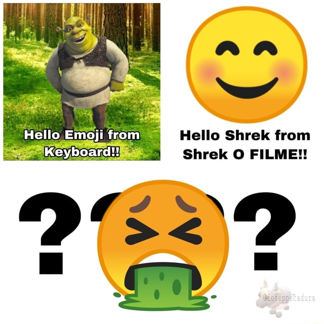 Hello Emoji from Hello Shrek from Keyboard! Shrek O FILME! - iFunny