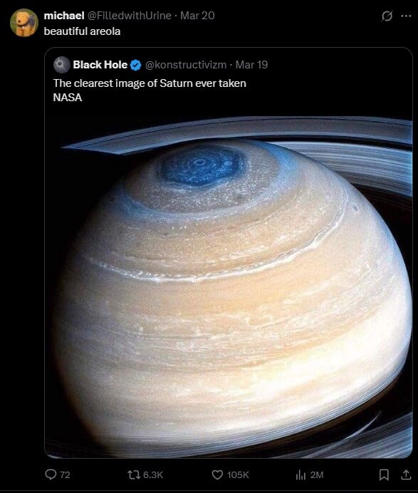 Michael beautiful areola @ Black Hole structiviz a The clearest image ...