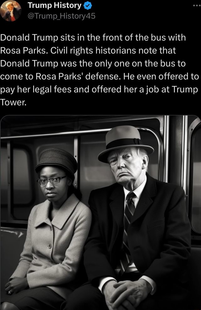 Trump History @Trump History45 Donald Trump sits in the front of the ...