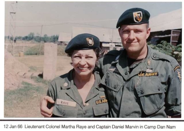 12 Jan 66 Lieutenant Colonel Martha Raye and Captain Daniel Marvin in ...