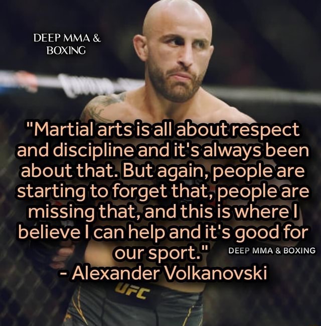 DEEP MMA & BOXING "Martial arts is all about respect and discipline and ...
