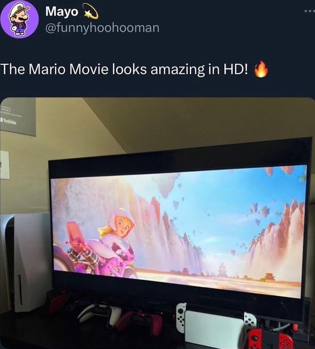 Mayo @funnyhoohooman The Mario Movie looks amazing in HD! - iFunny
