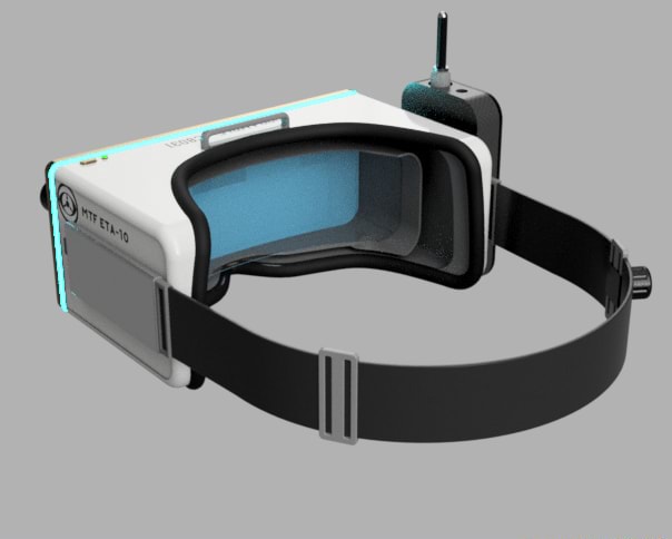 This visor features a nontraditional display system. Instead of ...