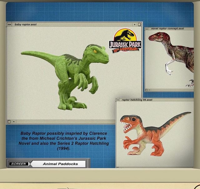 Baby raptor.asst JURASSIC PARK) raptor hatchling by Raptor possibly ...