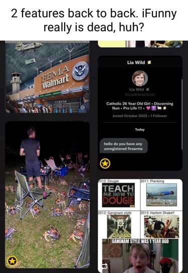 2 features back to back. iFunny really is dead, huh? Ua wild - iFunny