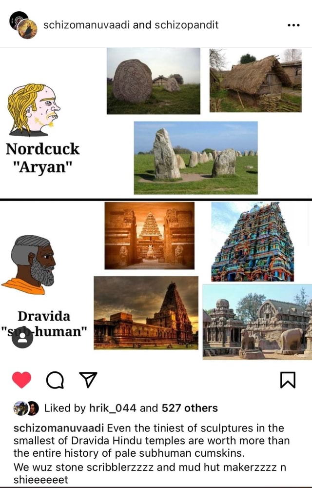 Schizomanuvaadi and schizopandit Nordcuck Aryan" Dravida Liked by hrik ...