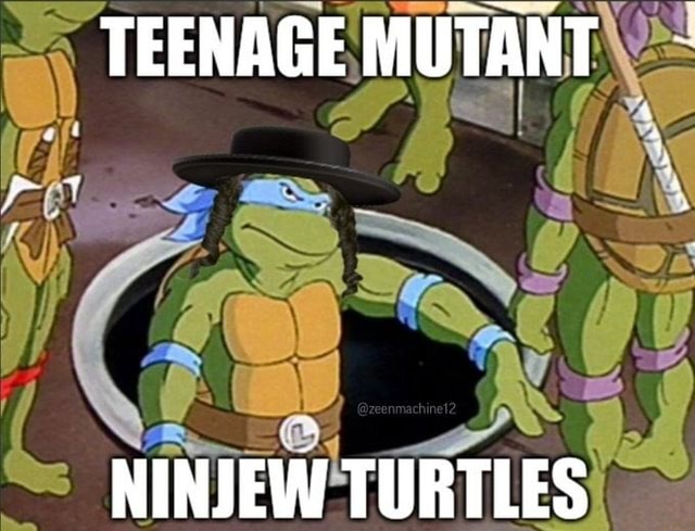 TEENAGE MUTANT NINJEW TURTLES - iFunny