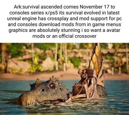 Ark survival ascended comes November 17 to consoles series its survival ...