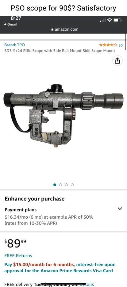 PSO scope for 90$? Satisfactory Brand: TPO 30 'SD3-9x24 Rifle Scope ...