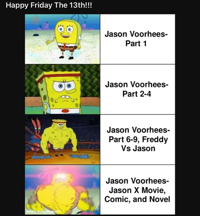 Happy Friday The 13th!!! Jason Voorhees- Part 1 Jason Voorhees- Part 2 ...