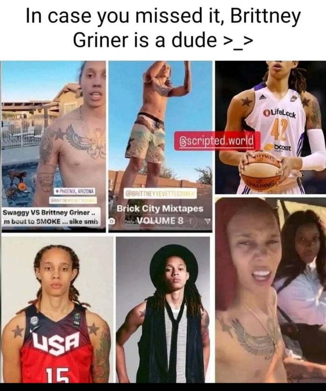 In case you missed it, Brittney Griner is a dude Swaggy VS Brittney ...