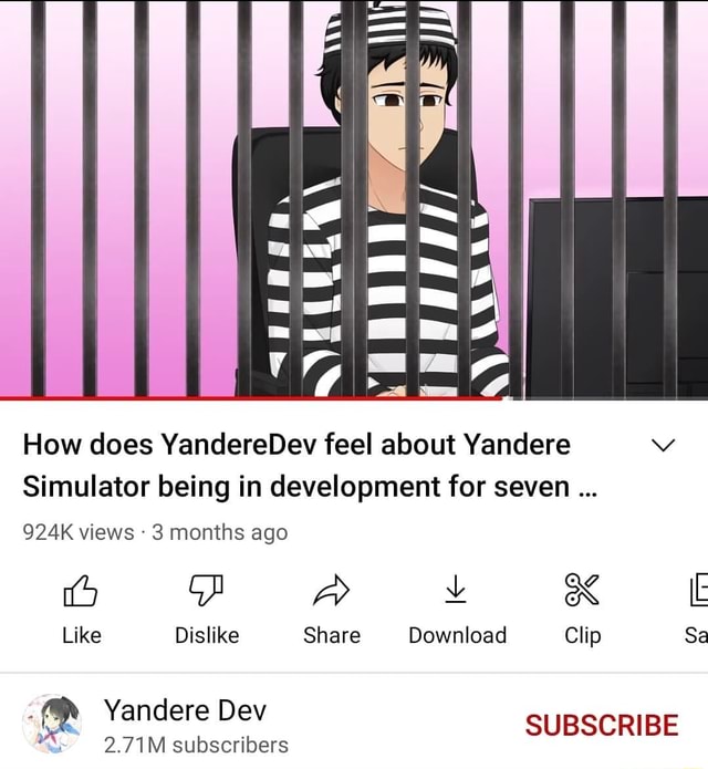 How does YandereDev feel about Yandere Simulator being in development ...