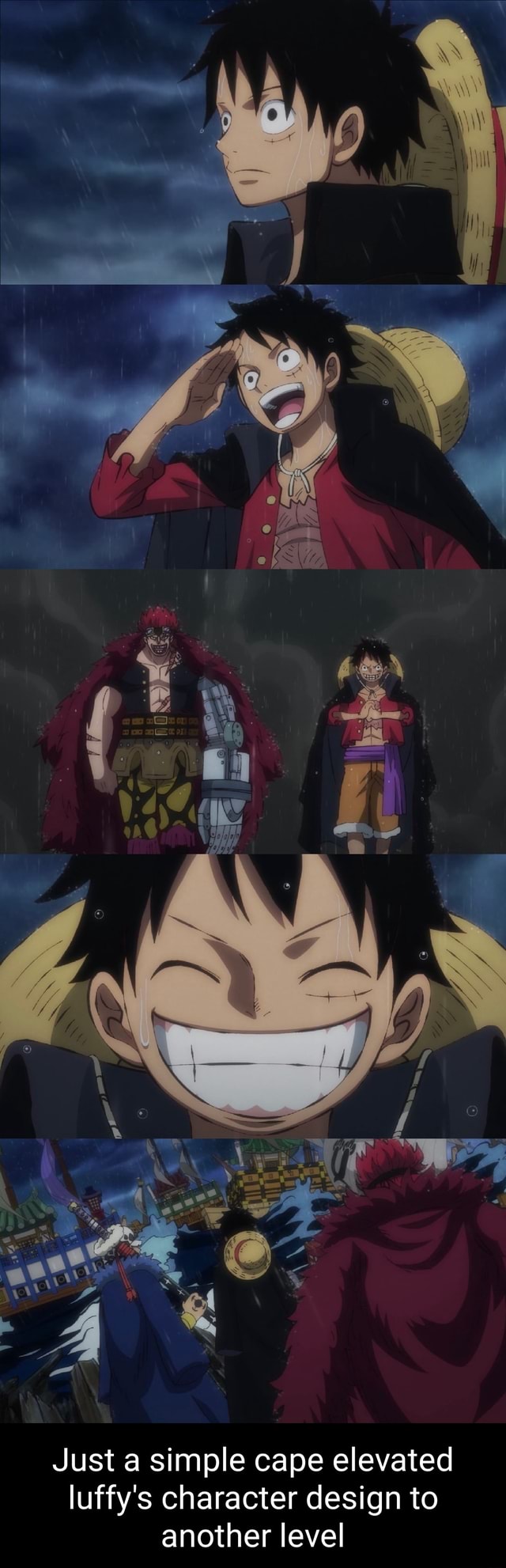 \ al Just a simple cape elevated luffy's character design to another ...