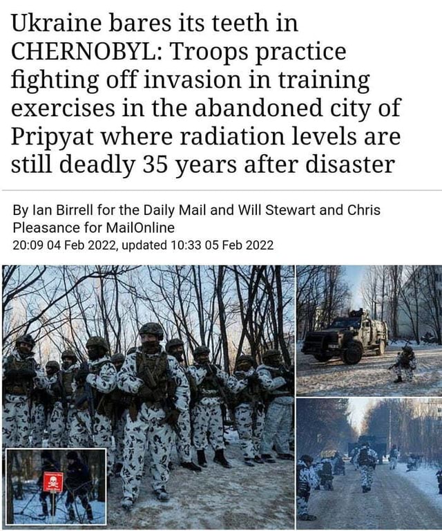 Ukraine bares its teeth in CHERNOBYL: Troops practice fighting off ...
