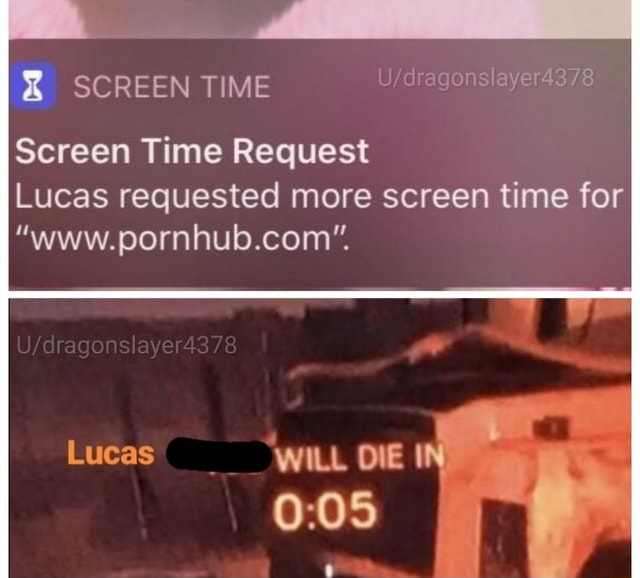 SCREEN TIME Screen Time Request Lucas requested more screen time for ...