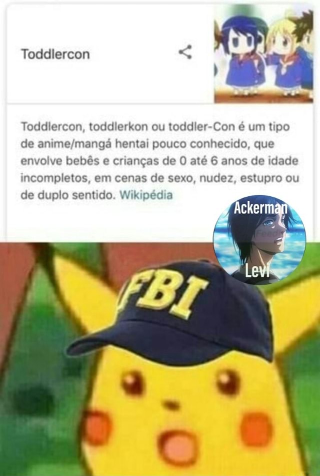Toddlercon, toddlerkon ou toddler-Con é um tipo de anime/mangá hentai ...