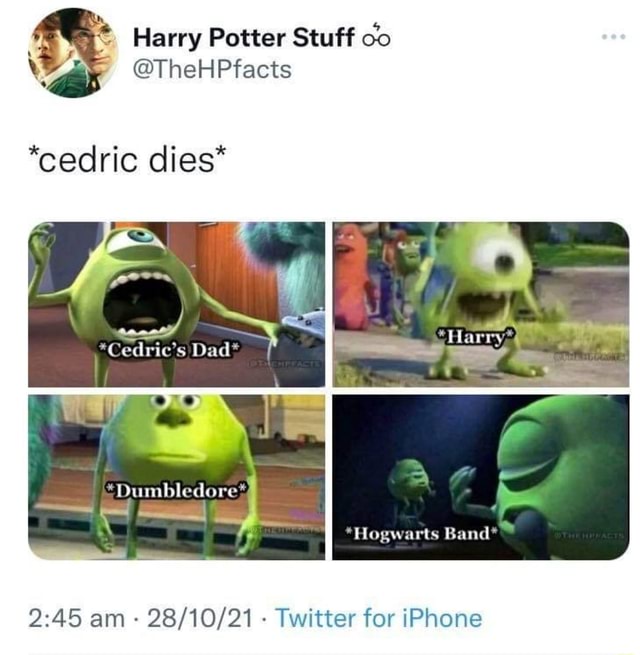 Harry Potter co *cedric dies* *Cedric's Dad* *"Dumbledore* am ...