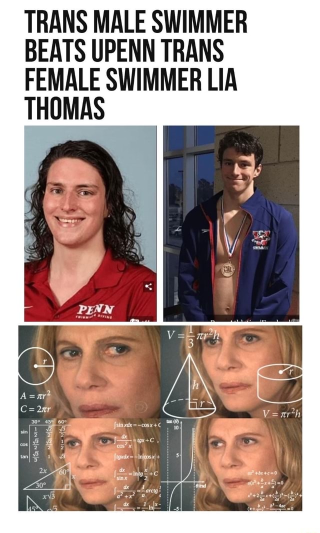 TRANS MALE SWIMMER BEATS UP TRANS FEMALE SWIMMER LIA THOMAS 'tan 10 ...