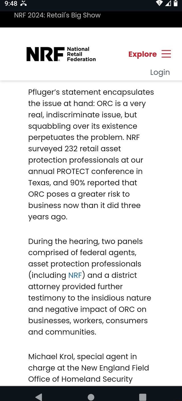 NRF 2024: Retails Big Show National - Retail Explore - Federation Login ...