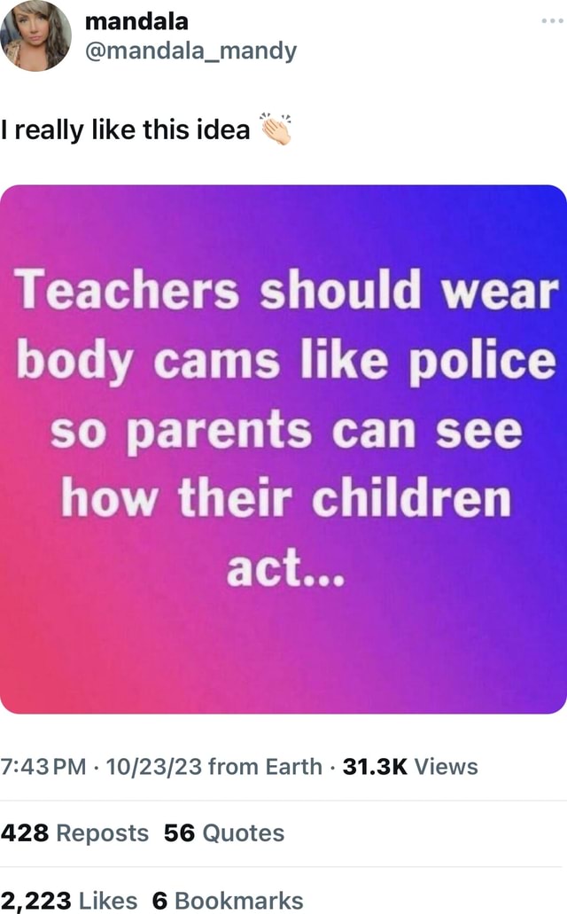 Mandala @mandala_mandy really like this idea Teachers should wear body ...