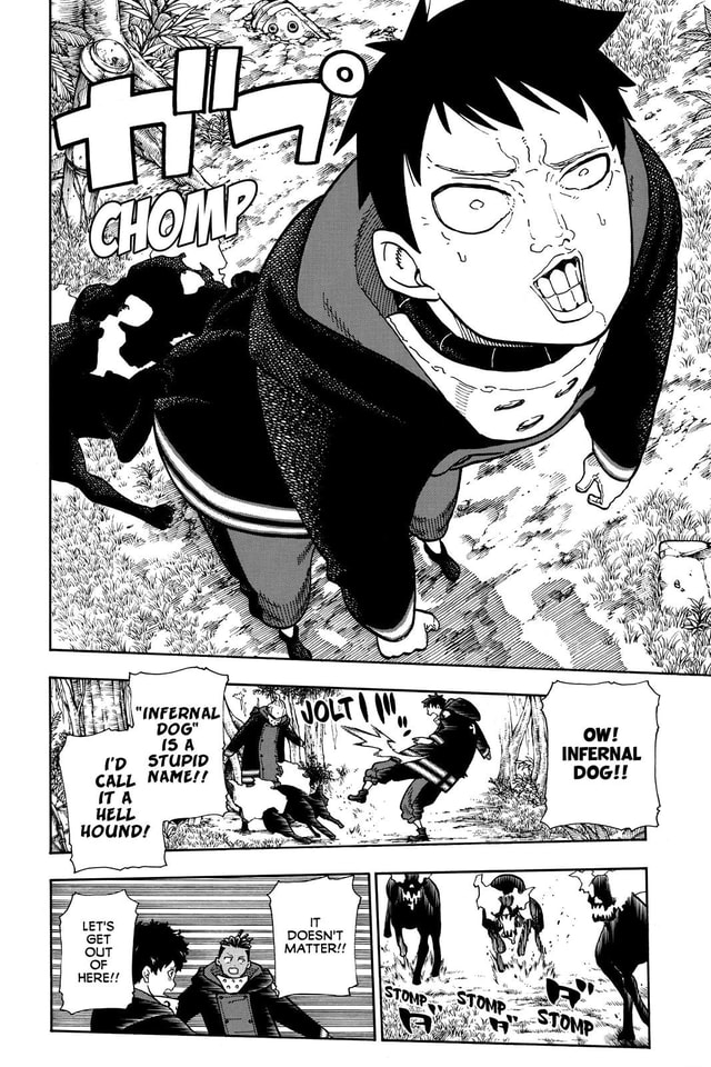 "INFERNAL DOG" ('D STUPID CALL NAME!! HELL HOUND! GET OUT OF HERE!! IT ...