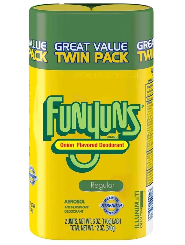 TWIN PACK Onion Flavored Deodorant Regular AEROSOL ANTIPERSPIRANT EN ...