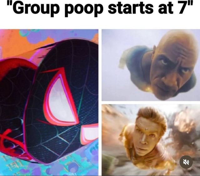 "Group poop starts at - iFunny