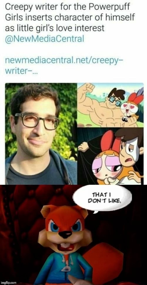 Creepy writer for the Powerpuff Girls inserts Character of himself as ...