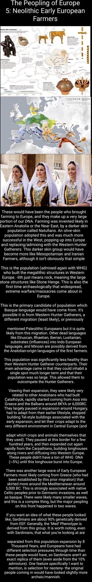 The Peopling of Europe 5: Neolithic Early European Farmers These would ...