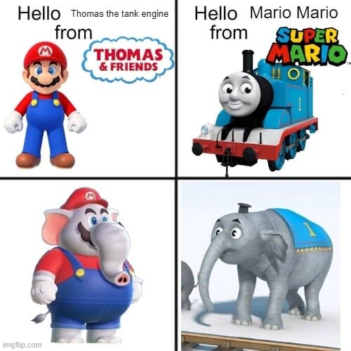 Hello Mario Mario Hello thomas the tank engine from THOMAS & FRIENDS ...