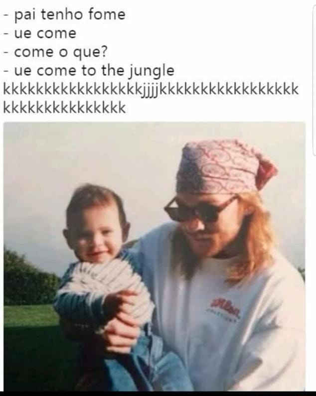 Pai tenho fome - ue come - come que? ue come to the jungle ...