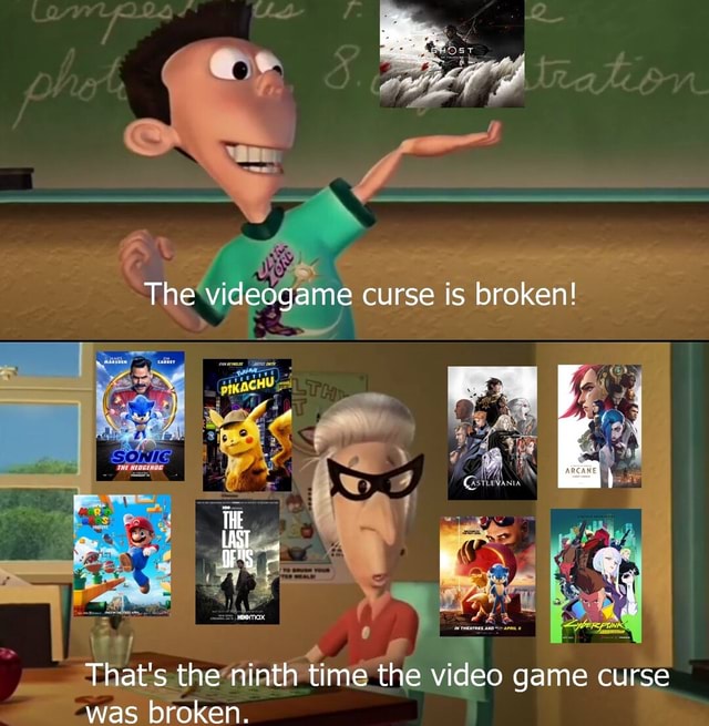 The videogame curse is broken! at That's the ninth time the video game ...