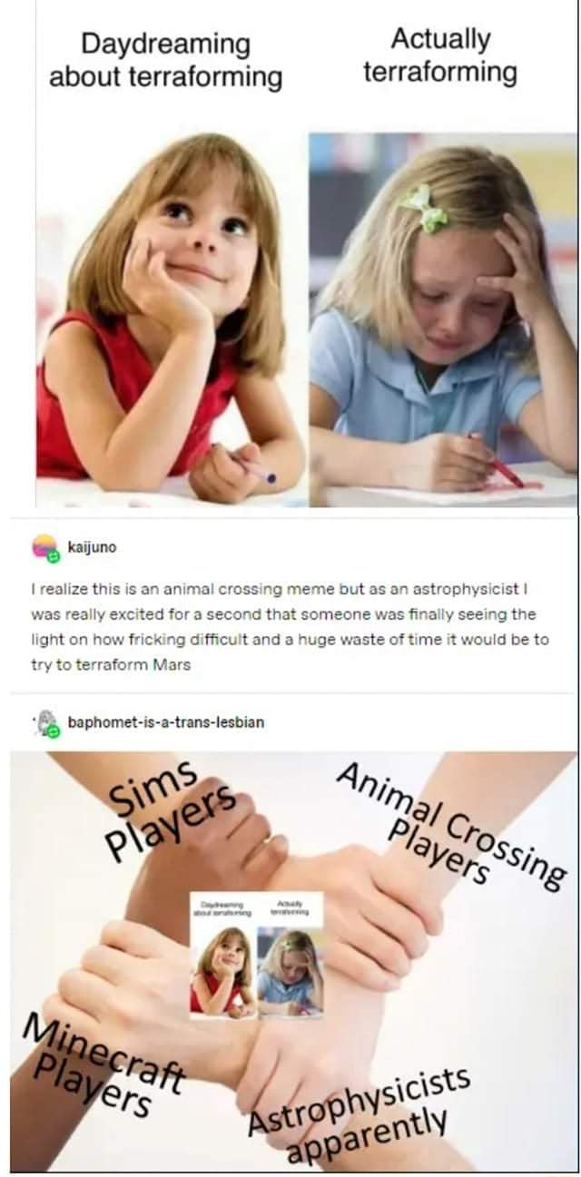 Daydreaming Actually about terraforming terraforming realize this is an ...