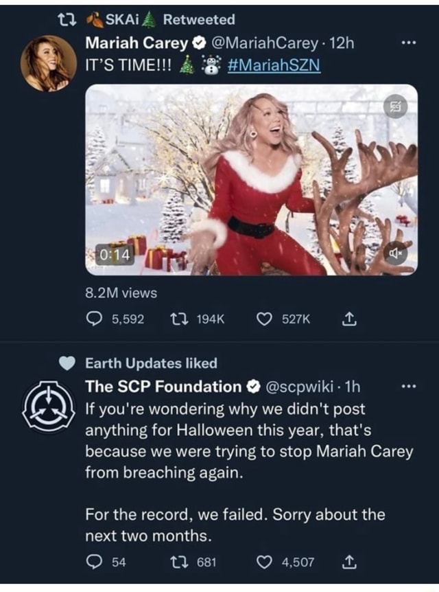 *\SKAi/ Retweeted Mariah Carey @ @MariahCarey IT'S TIME!!! & #MariahSZN ...