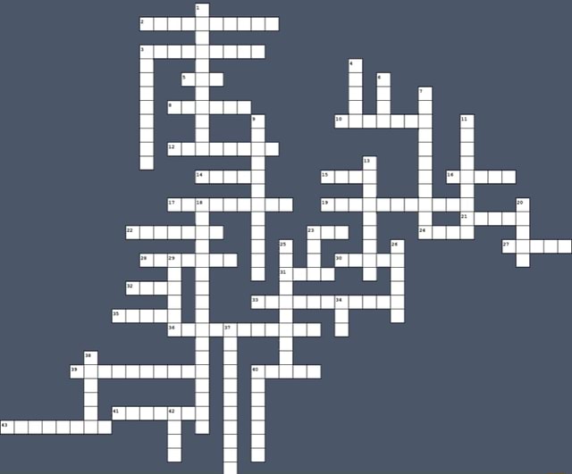 I made an anime crossword puzzle. - iFunny