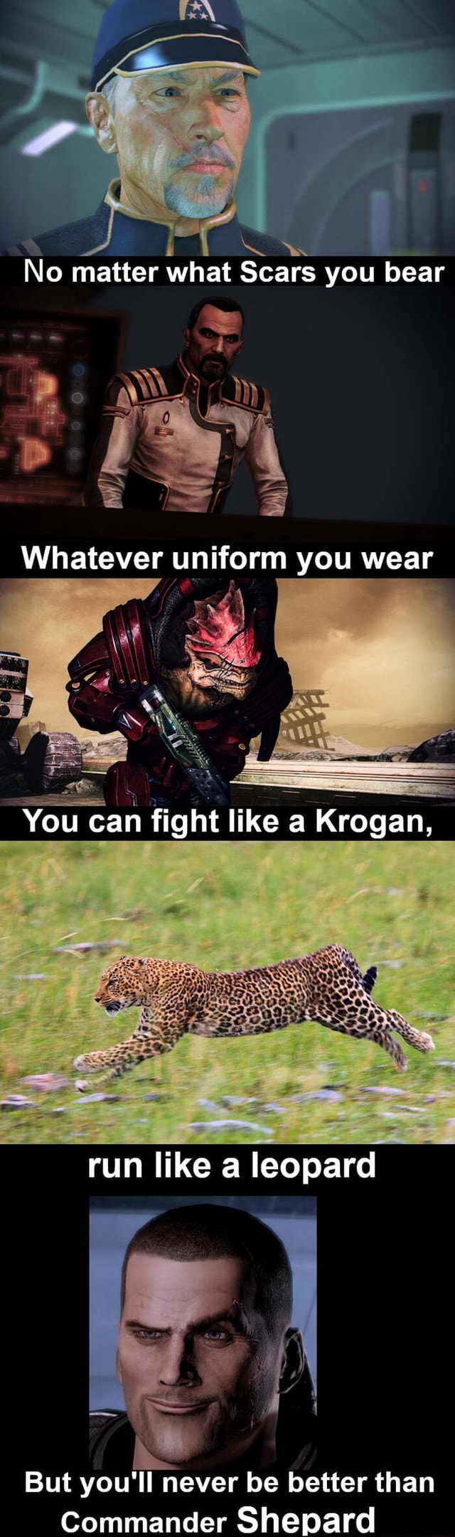 No matter what Scars you bear Whatever uniform you wear You can fight ...