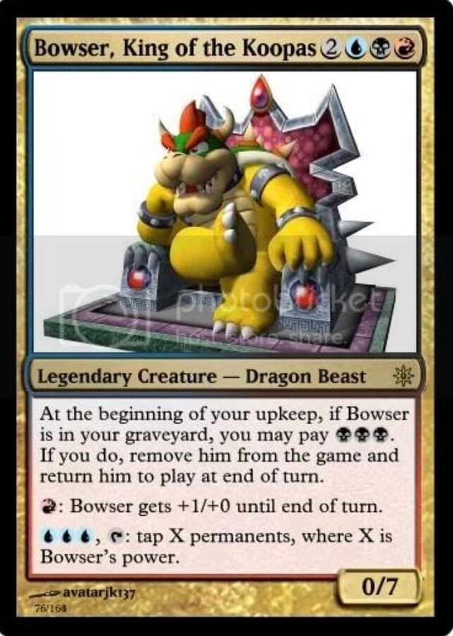 Bowser, King of the Legendary Creature - Dragon Beast At the beginning ...