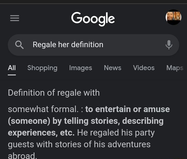 = Google Regale her definition All Shopping Images News Videos Maps ...