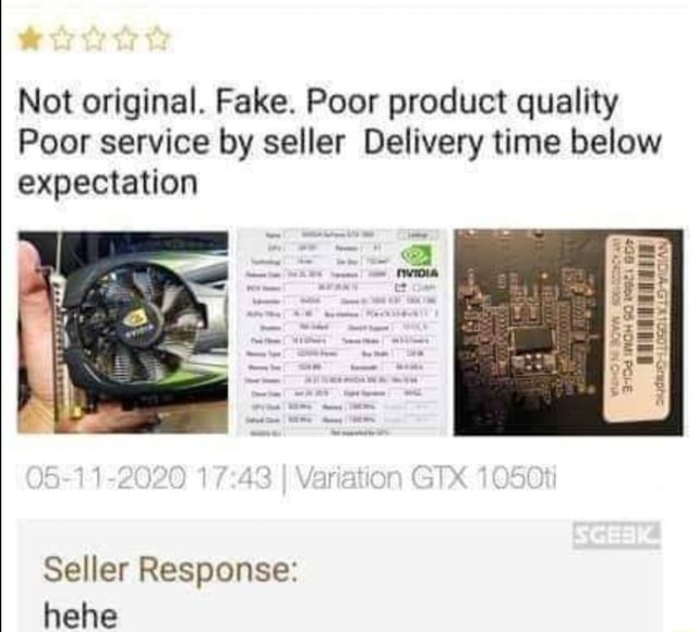 Not original. Fake. Poor product quality Poor service by seller ...