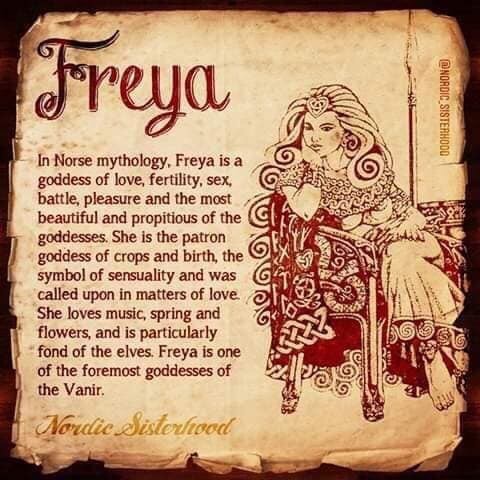 In Novse mythology, Freya Isa goddess ol lavº, (emmy. sex. battle ...