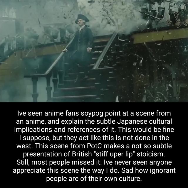 Ive seen anime fans soypog point at a scene from an anime, and explain ...