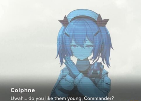 Colphne Uwah... do you like them young, Commander? - iFunny