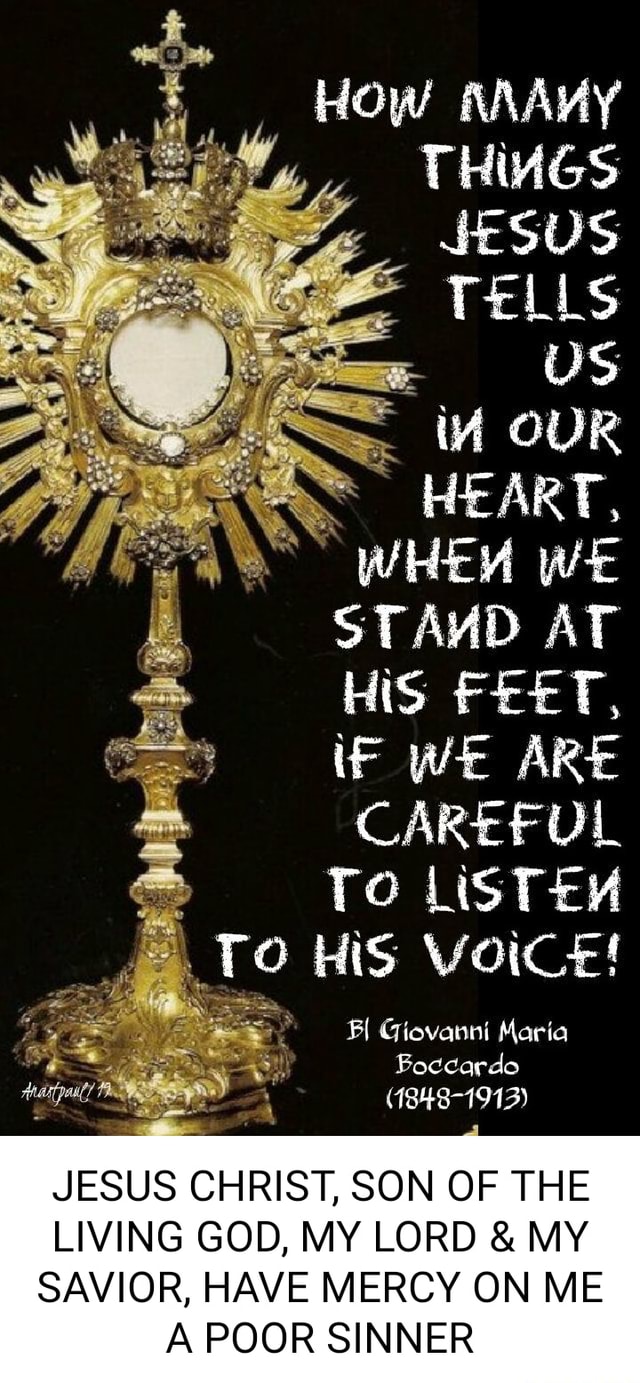 How AAANY My, THINGS _ JESUS TELLS US OUR HEART, WHEW WE STAMD AT HiS ...